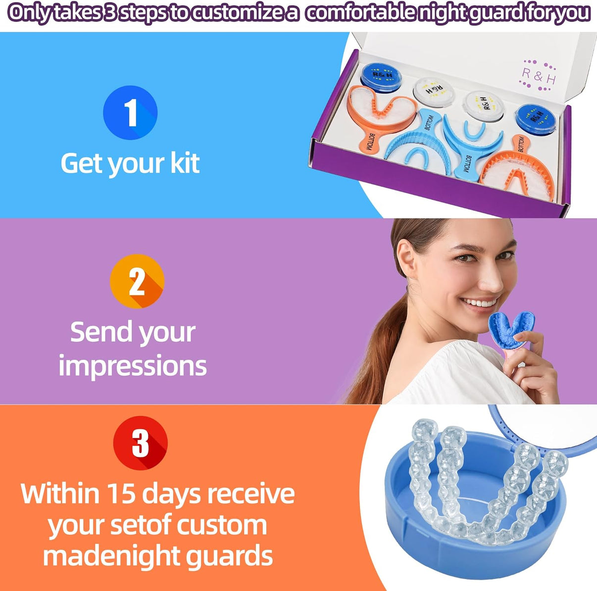 RICEHUSK at-Home Custom Night Guard Kit - Create The Best Fitting ...